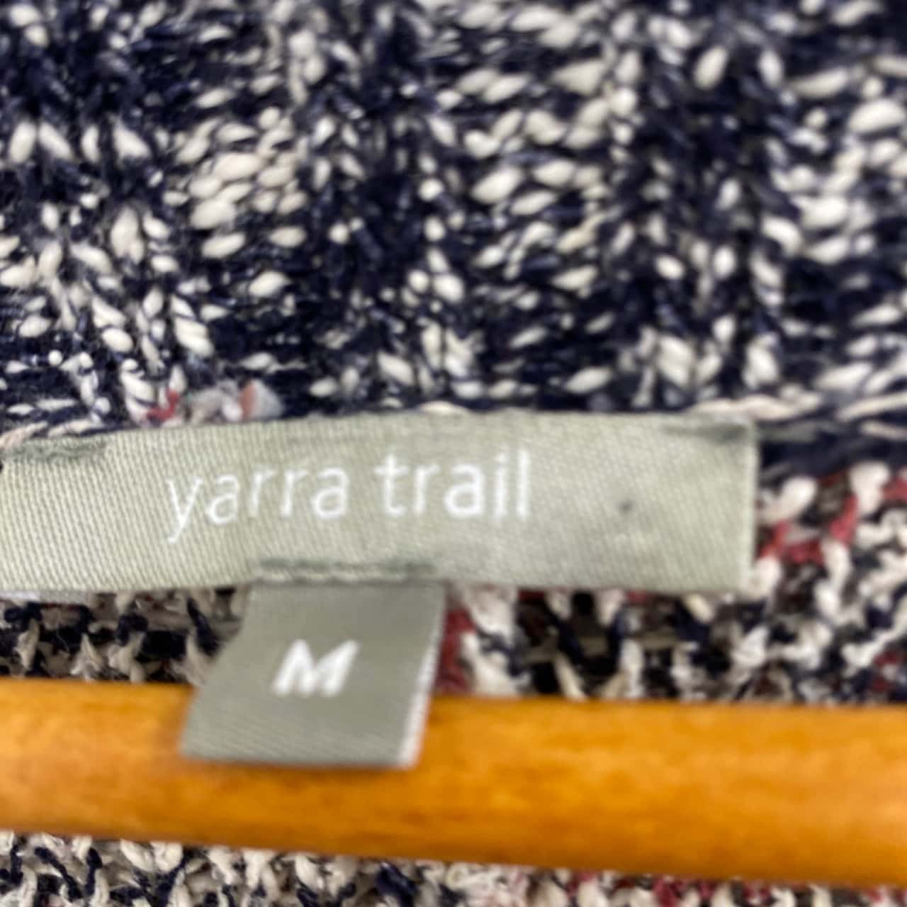 Yarra Trail Womens Size M Cardigans Black / Brown / White (s)