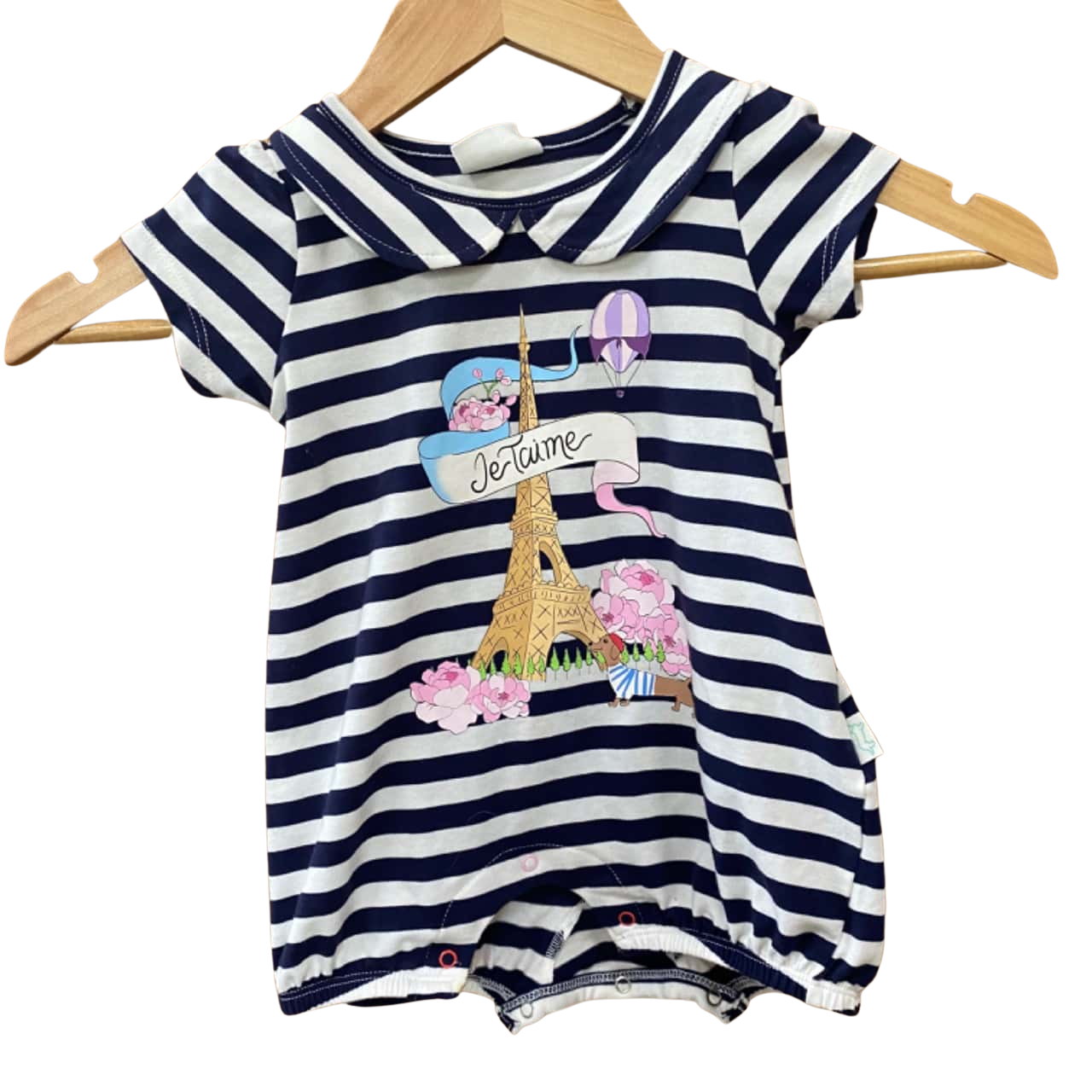 Peter Alexander Baby Stripes’Le Tamie’ Onesie Size 00(s)