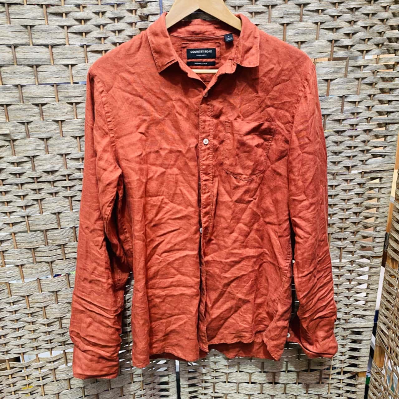 COUNTRY ROAD Linen Long Sleeve Size S (s)