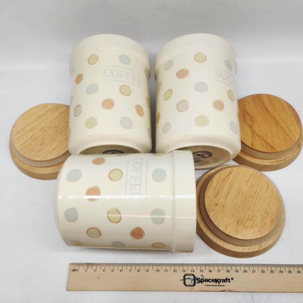 Kitchen Craft Classic Collection Storage Containers - 2 Coffee & 1 ...