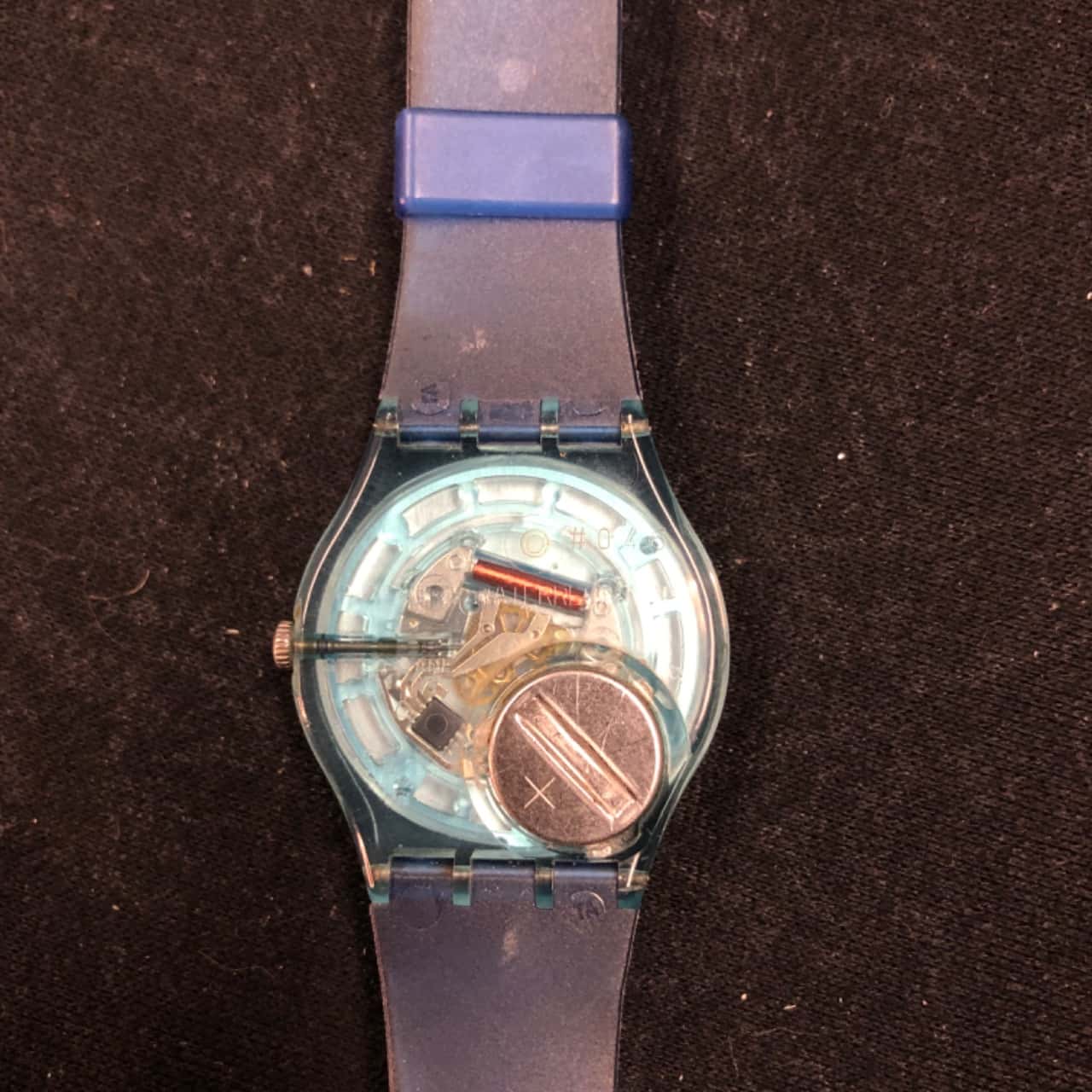 Blue and Orange Plastic Swatch Watch(s)