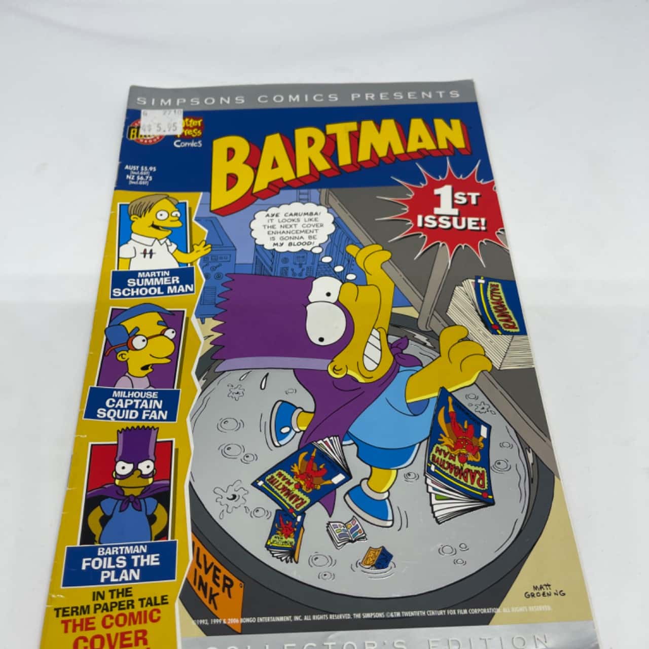 first issue, Bartman, Simpsons comic(b27)(s)