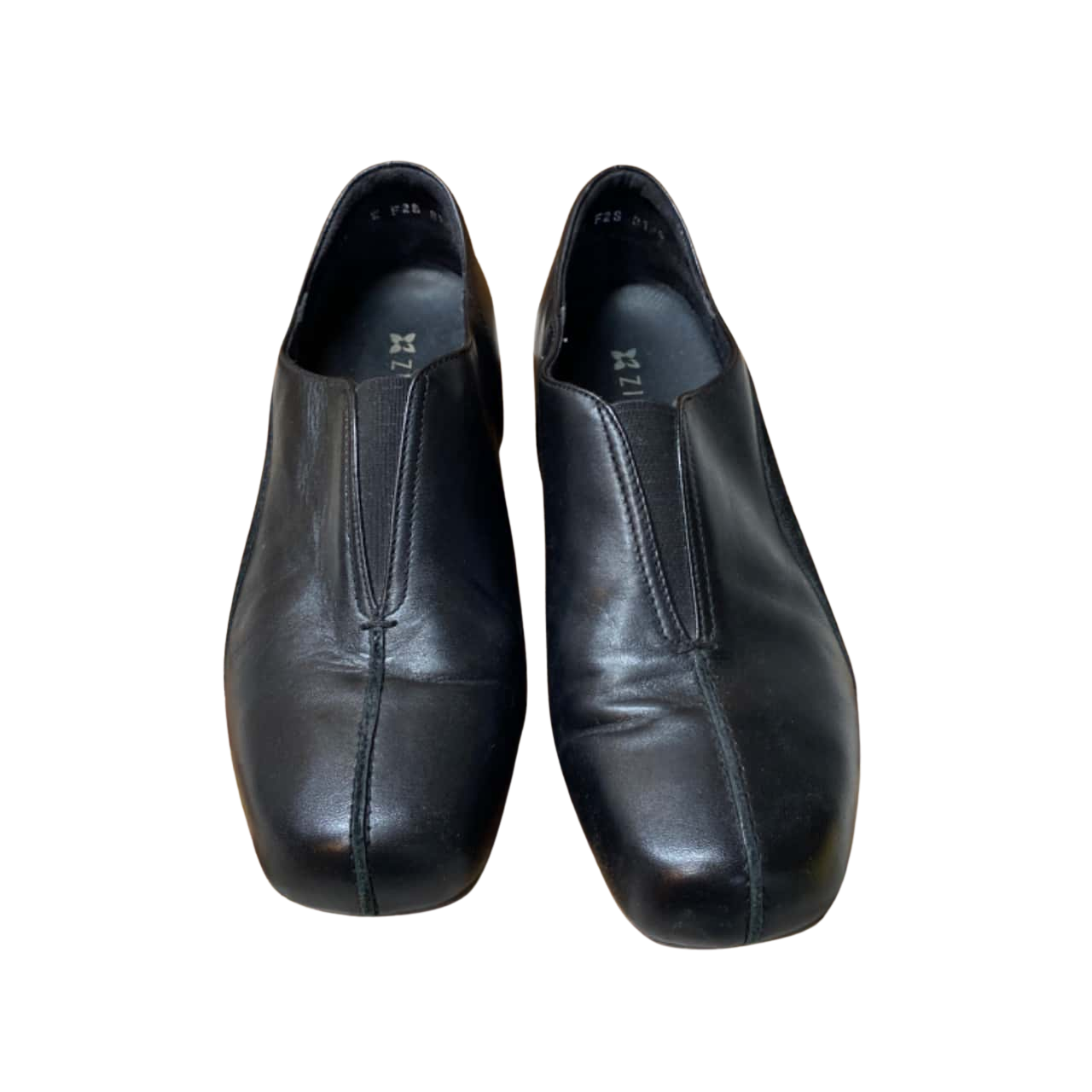 Ziera Womens Size 41 Black Leather Shoes (s)