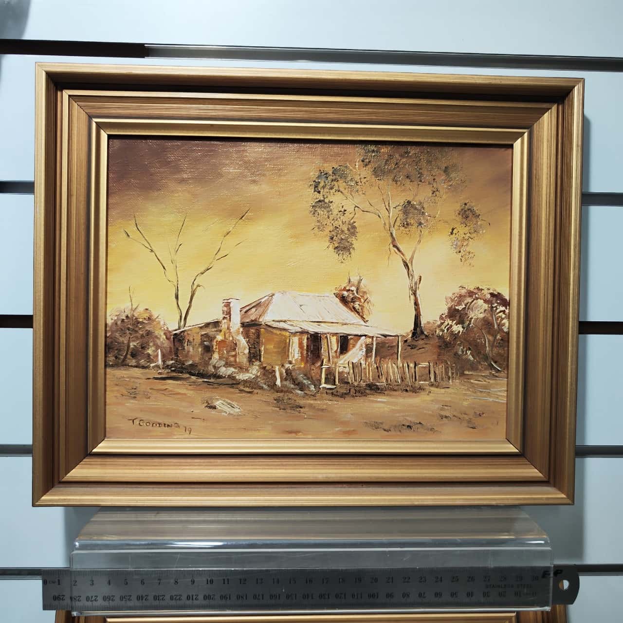 Pioneer Relic Oil Painting Framed 1979 (a)(s)