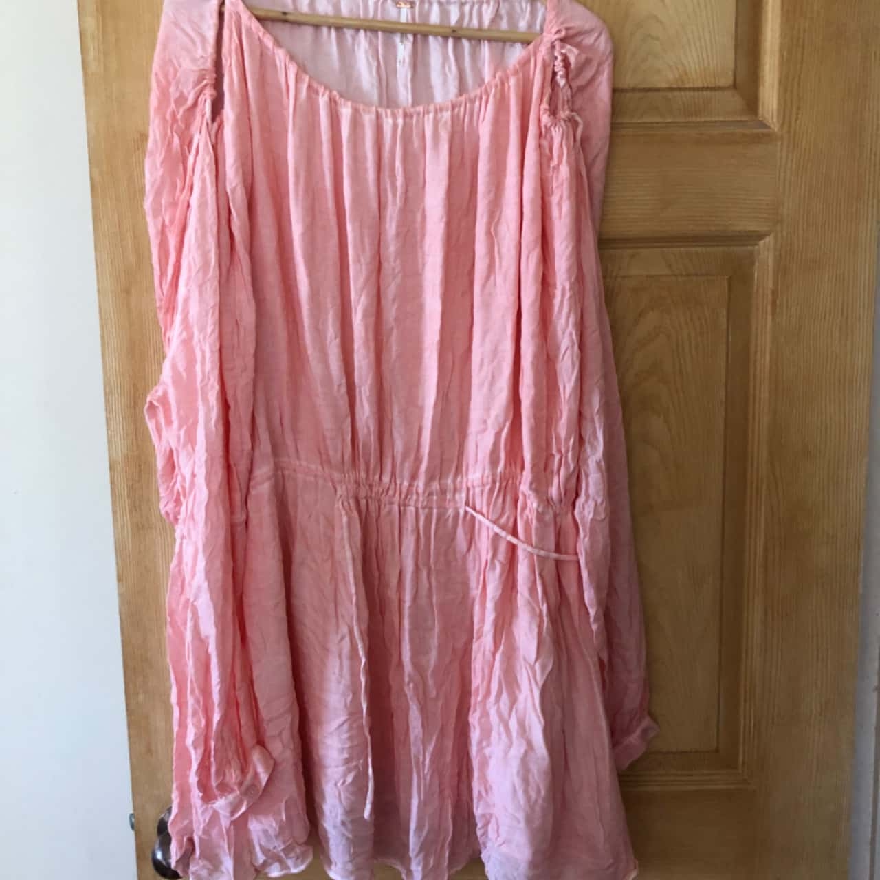 Size L Peach-Pink Boho Top (s)