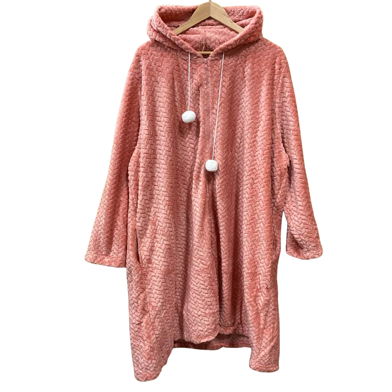 Taking Shape Peach Pink Zip-Up Dressing Gown Size 22-24(s) - New With ...