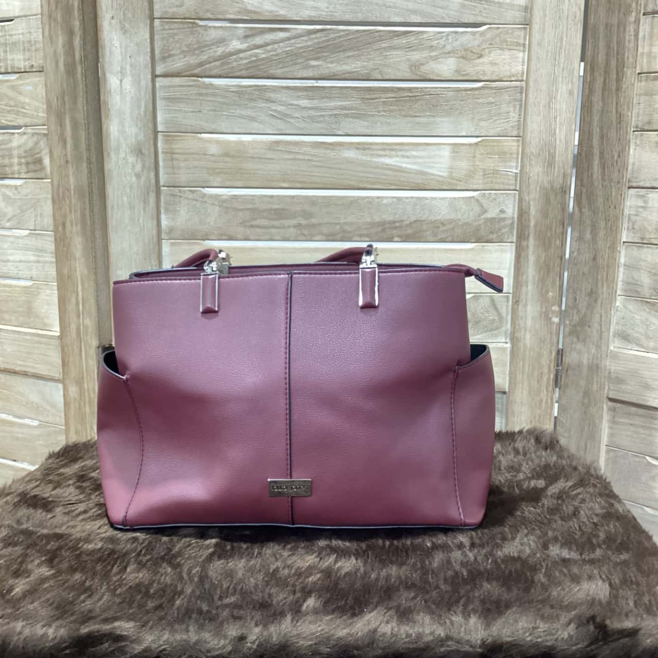 Laura Jones Womens Handbag Maroon