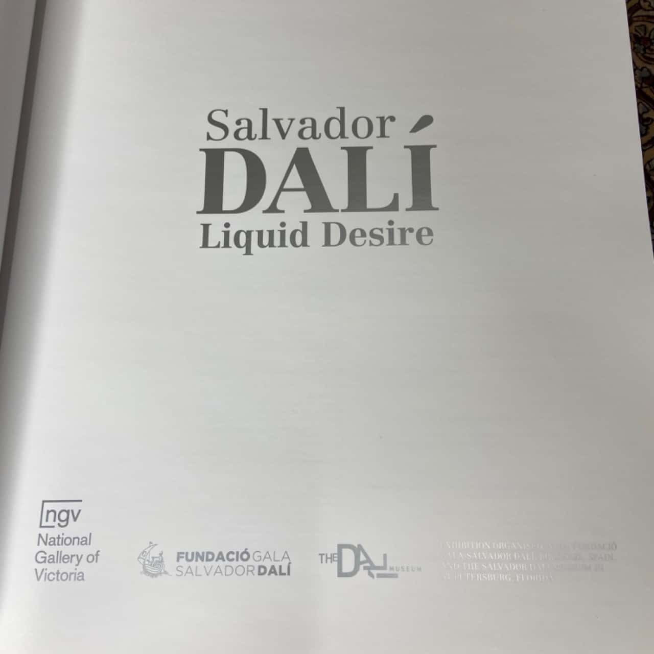 Book - Salvador Dali, Liquid Desire(s)
