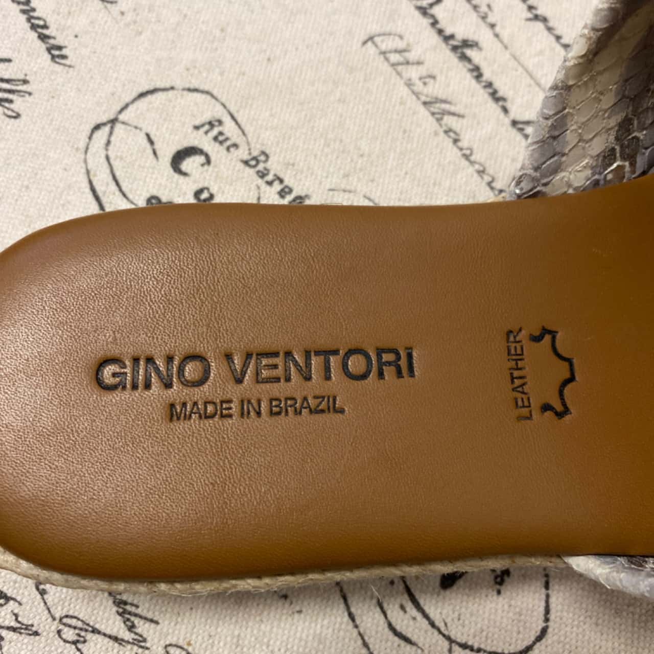 Gino Ventori Womens Size 38 Sandals Animal print (s)