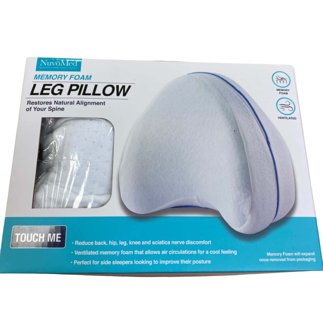 Nuevo med memory foam leg pillow