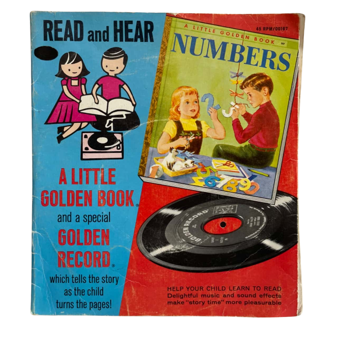 RETRO Read & Hear A Little Golden Book & Record Numbers (c.1950's)