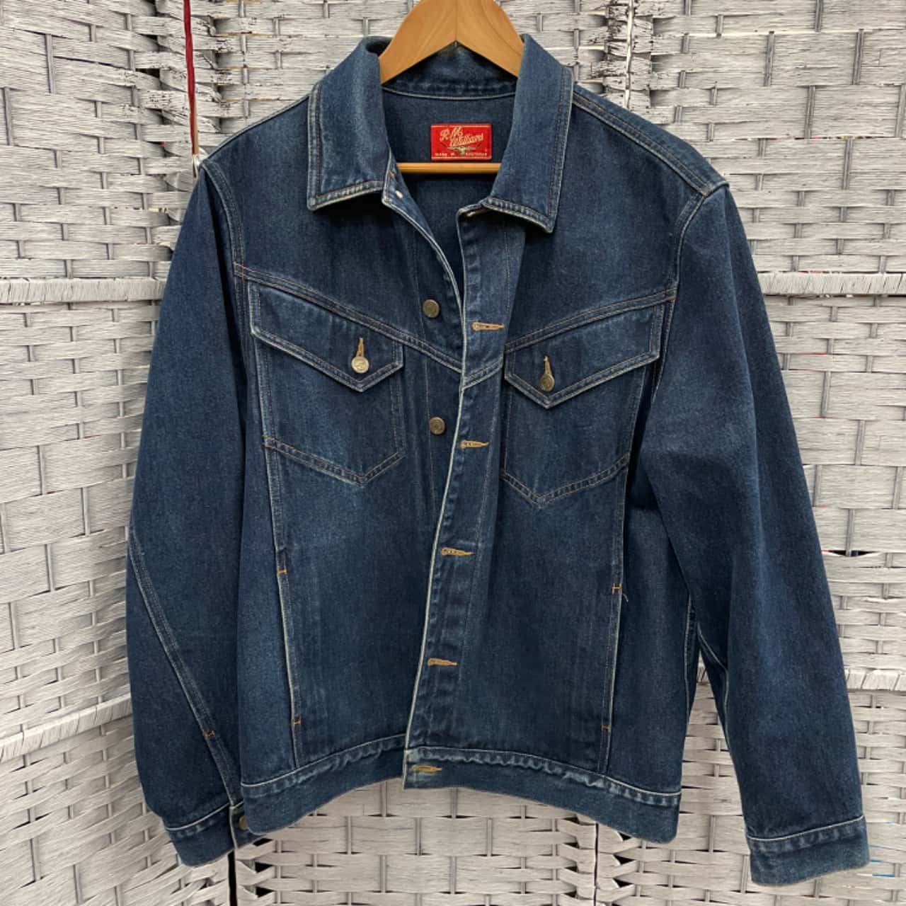 R.M. Williams Mens Size L Denim Jacket Blue (s)