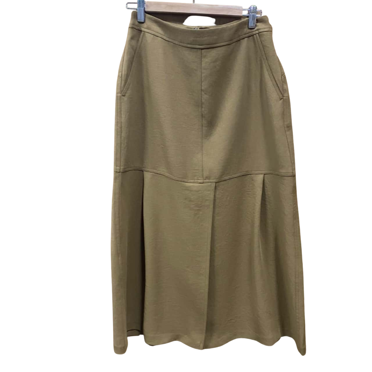 SABA Tan Split Front Skirt Size 10(s)