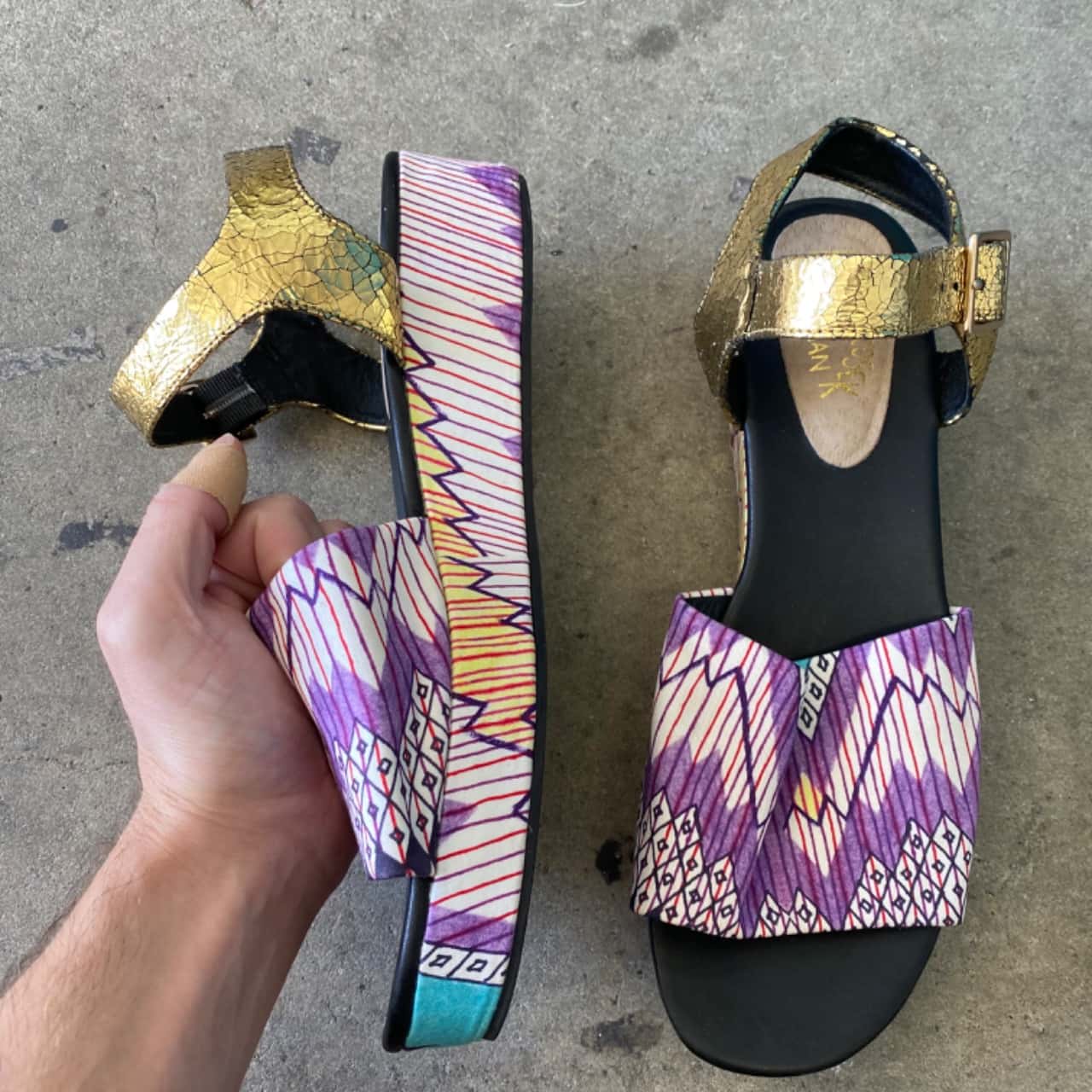 Gorman Womens Size 40 Multicoloured / Pattern Sandals(s)