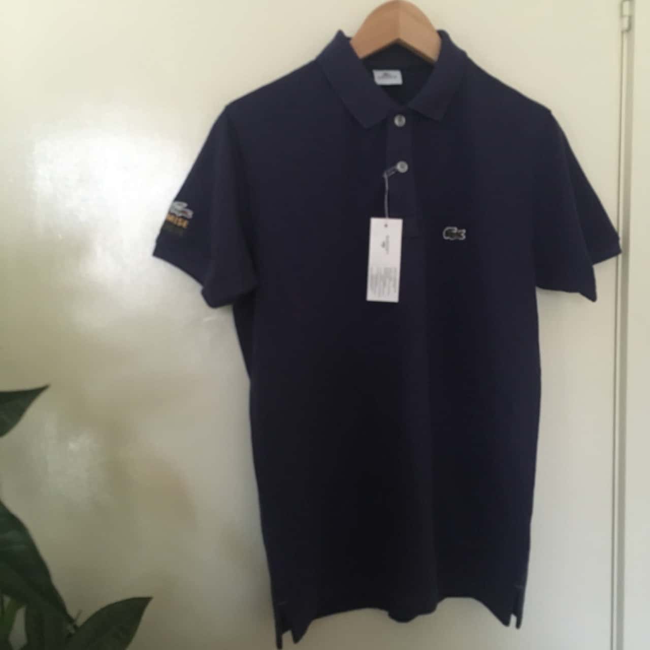 Lacoste Mens Size L Navy Blue Polo T-Shirt BNWT (s)