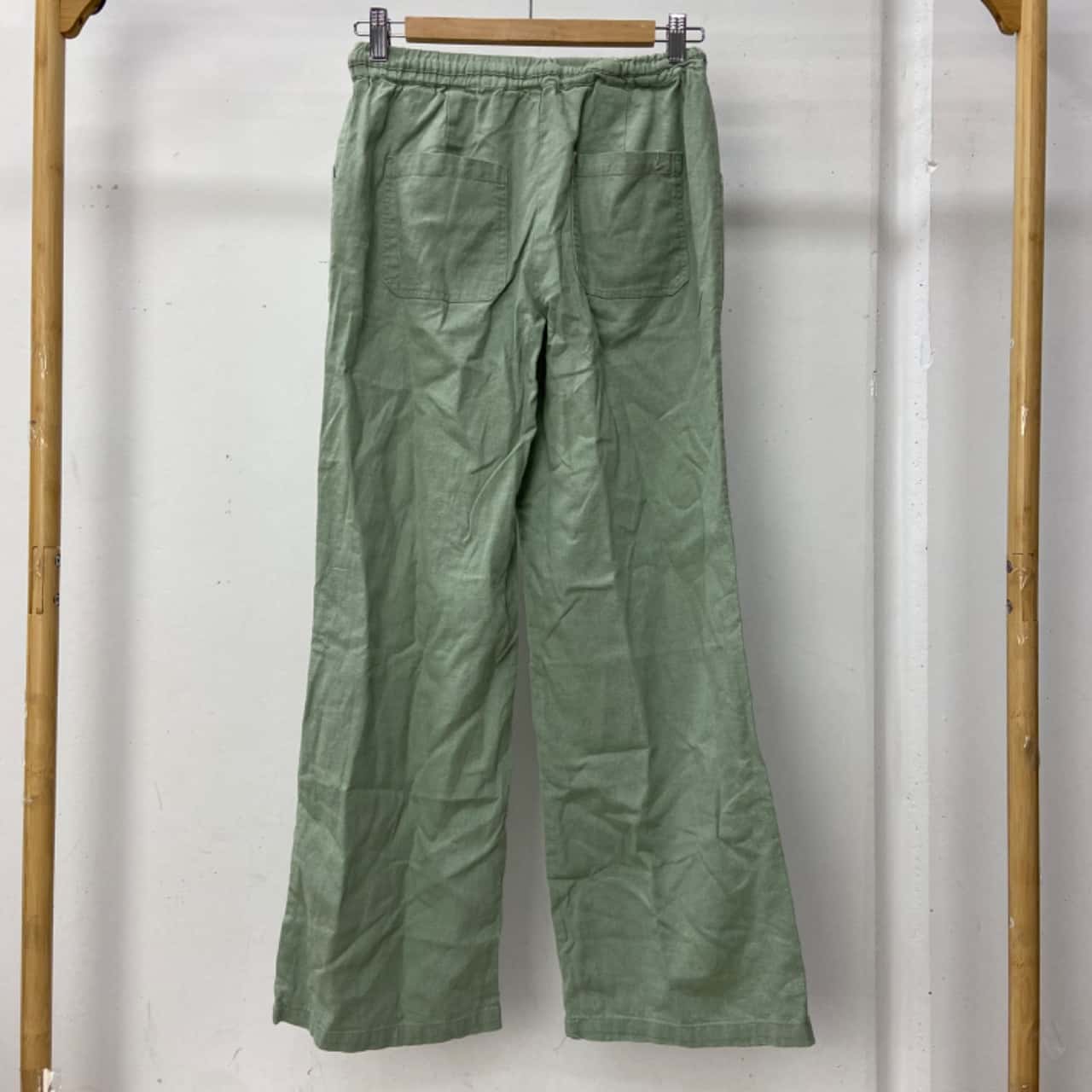 Glassons- Womens Pants (Linen / Viscose) - Size 6 - Green (s)