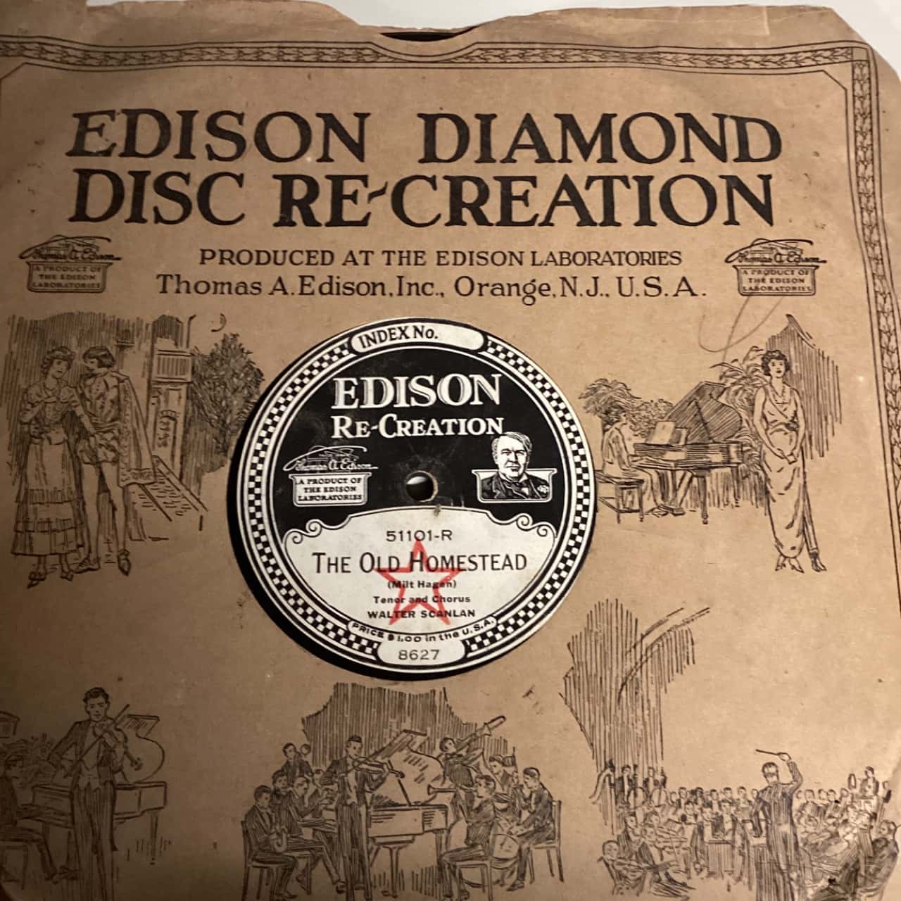 Edison Record Phonograph Record