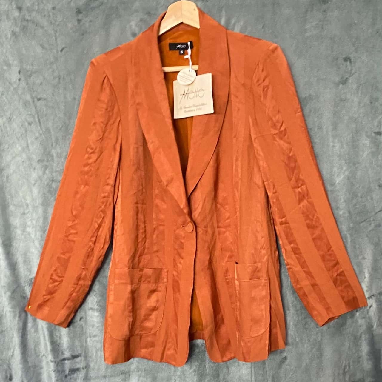 Motto Womens Jacket Size 10 Brown (s)