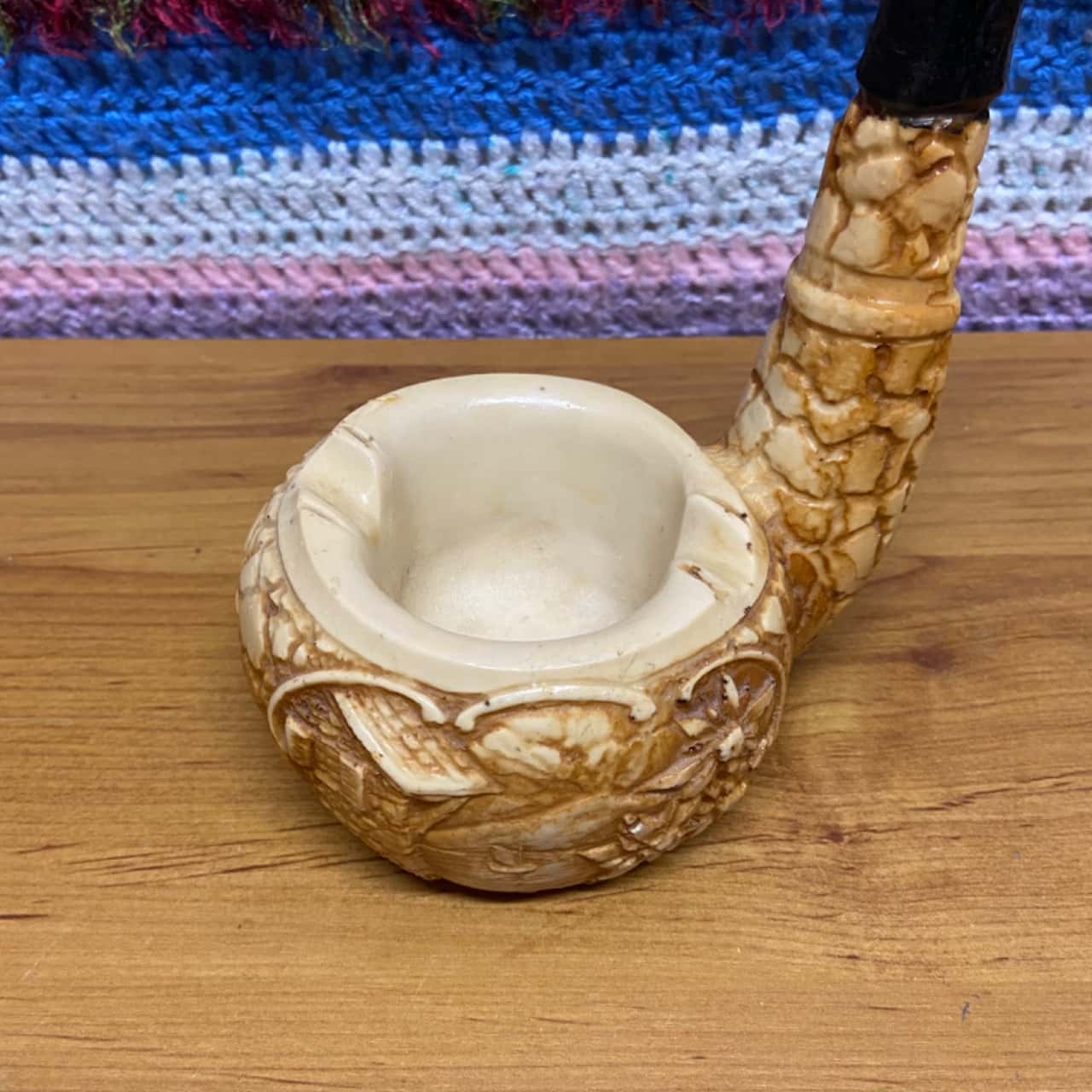 Vintage Smoking Pipe Shaped Ash Tray