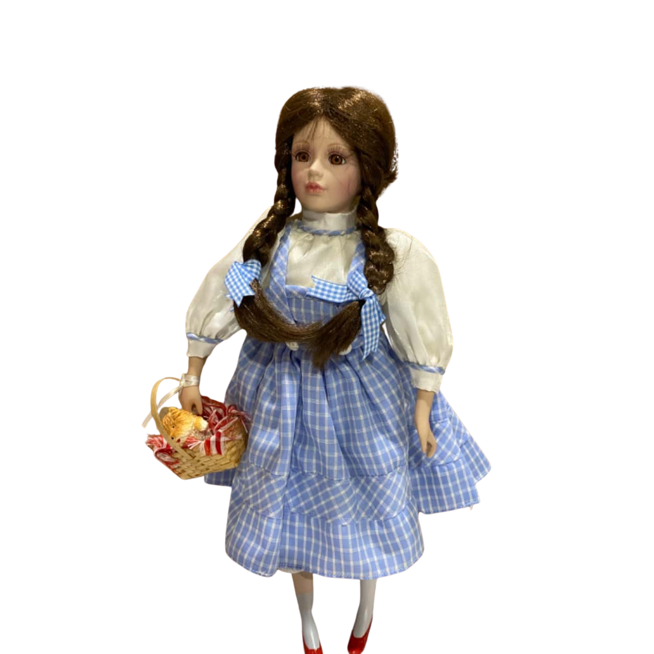 DOROTHY DOLL & TOTO IN BASKET
