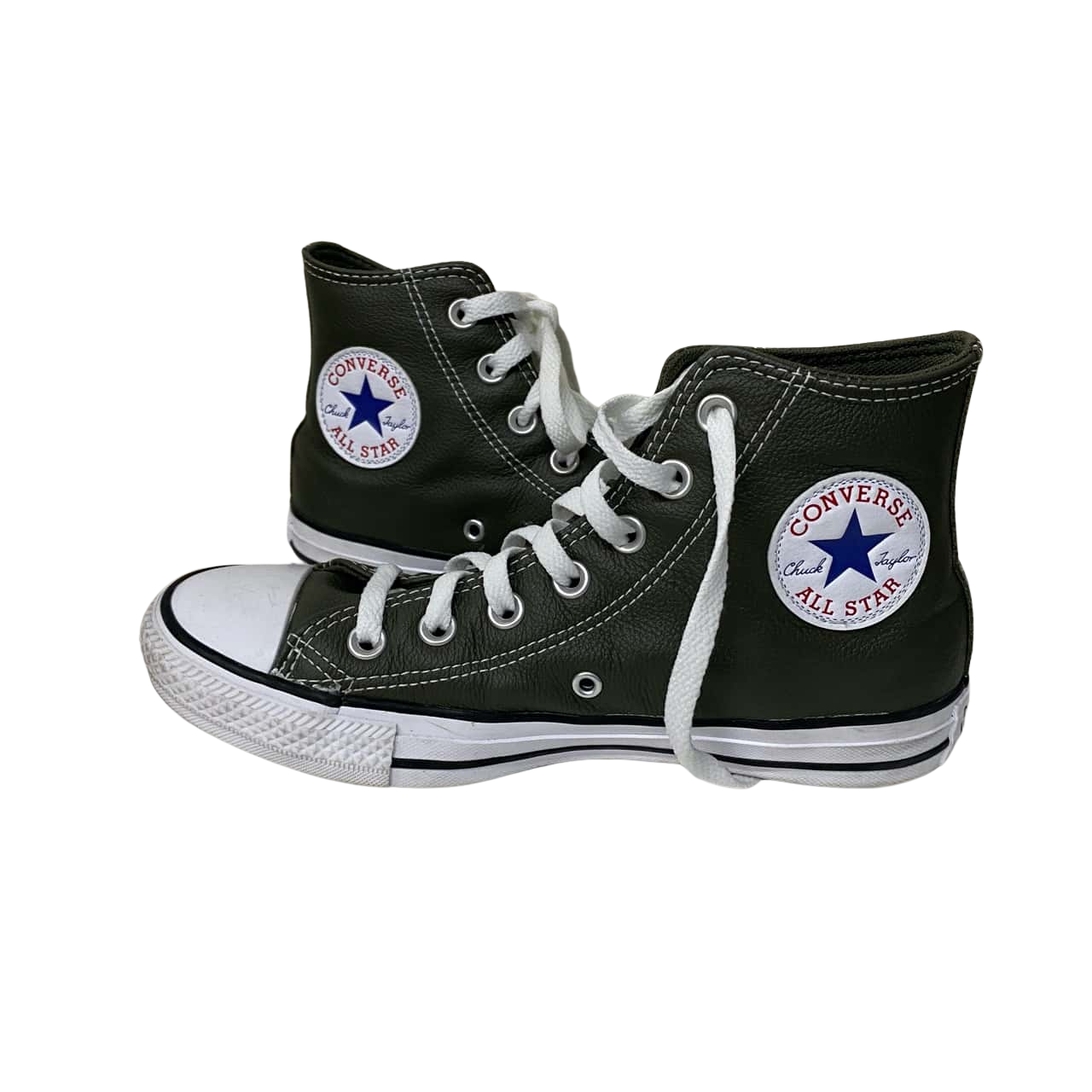 Converse Chuck Green Leather shoes Unisex sizing See description