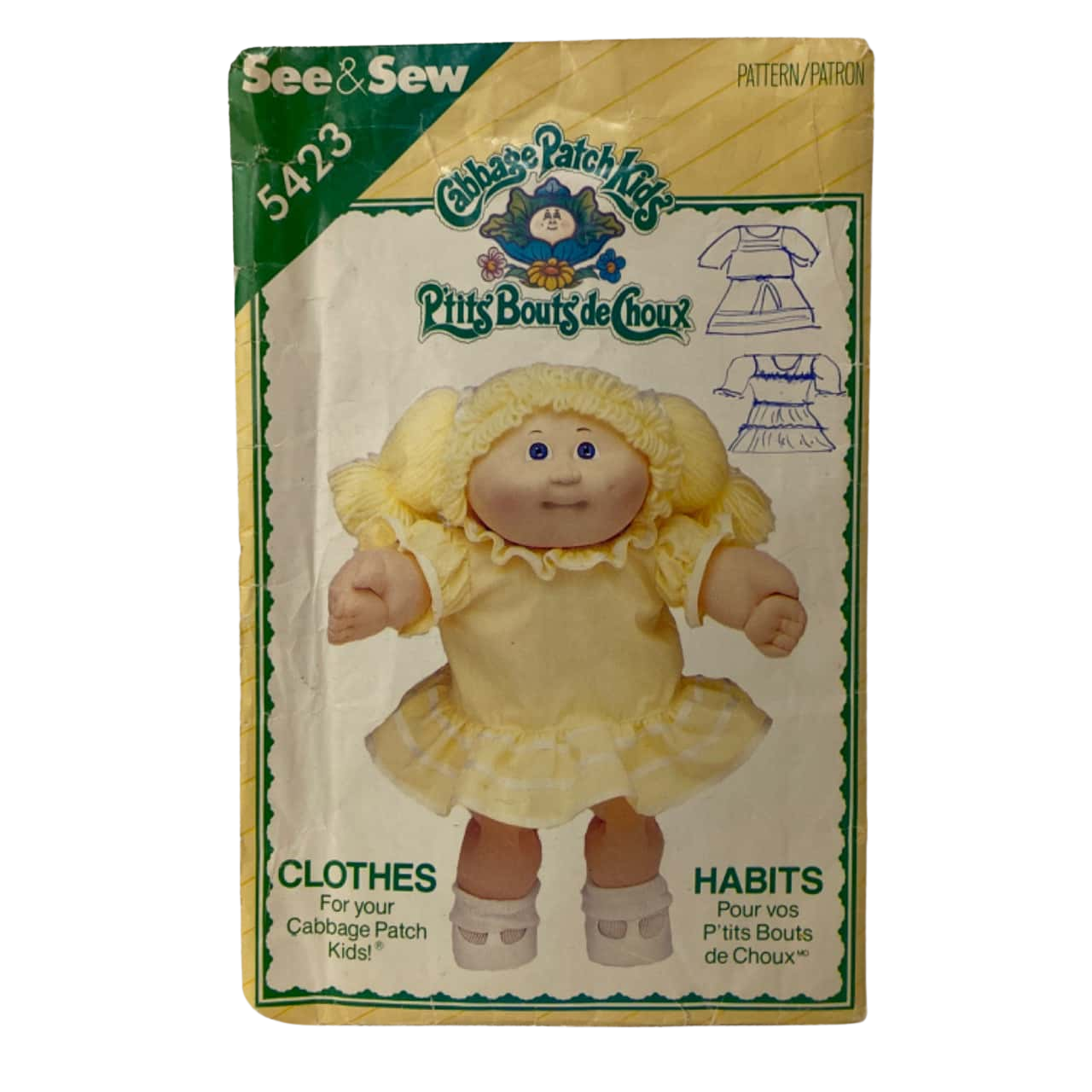Cabbage Patch Kids Clothing Pattern
