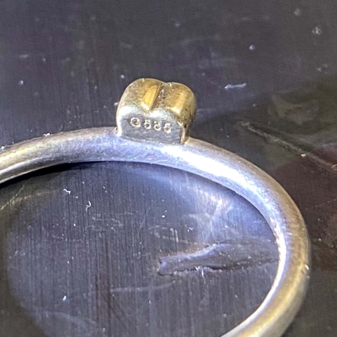 Silver and Gold Ring
