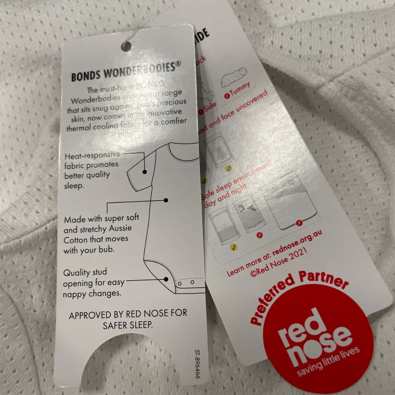 Bonds & Dympies 2Piece Baby Size 00 / 000 Onesie Blue / Pattern / White