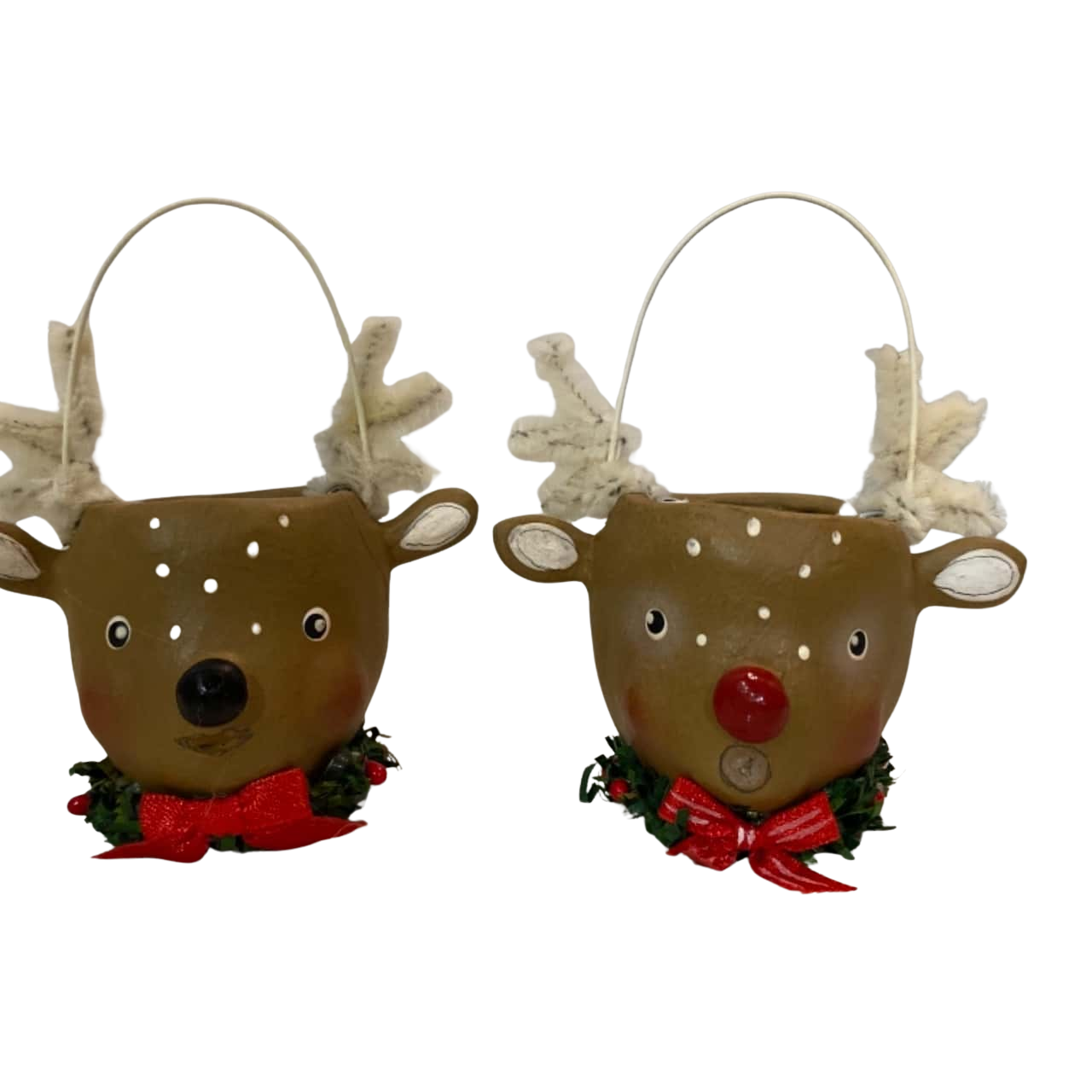 Reindeer Bucket Mini Set Of 2