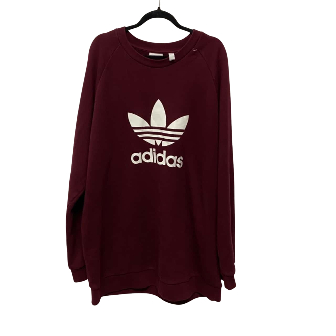 Adidas Mens Size XL Crew Neck Maroon (s)