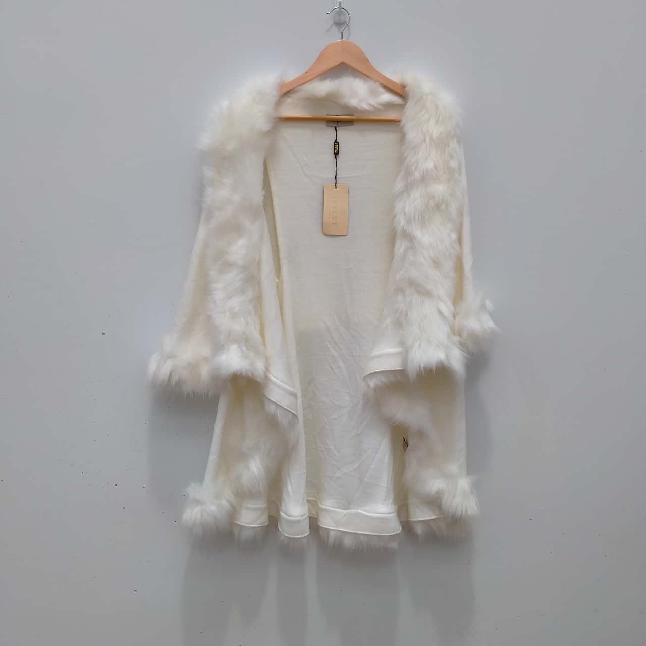 Jayley Womens Size One Size Open Jacket White (s)