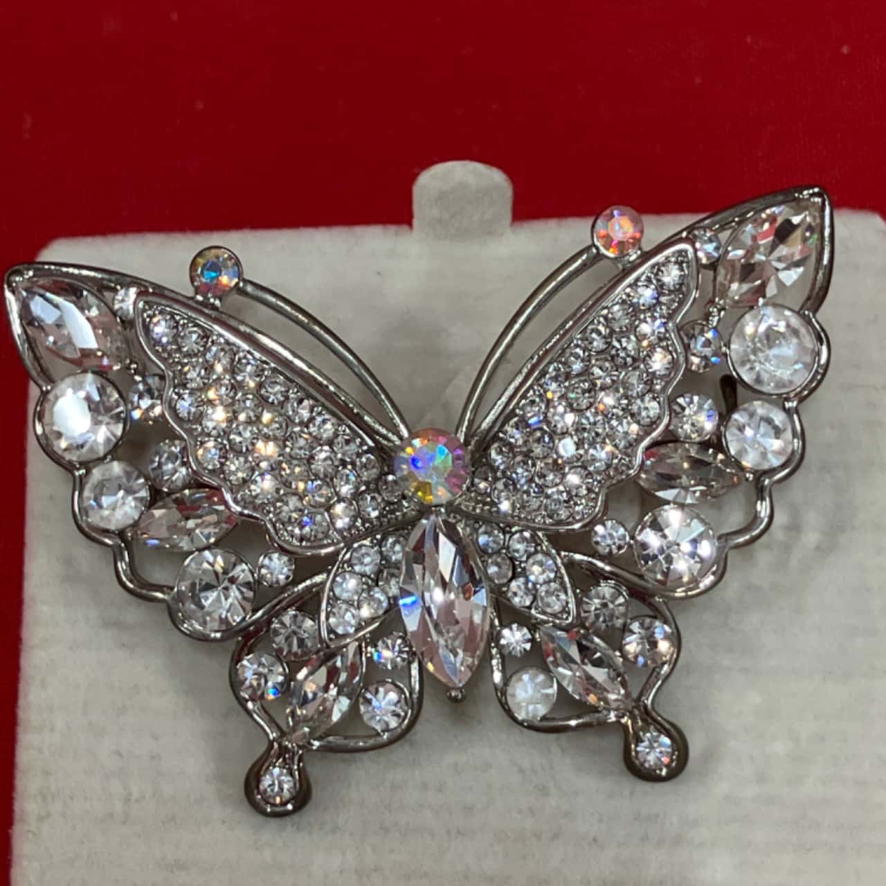 Women's Equilibrium Butterfly Sparkle Brooch