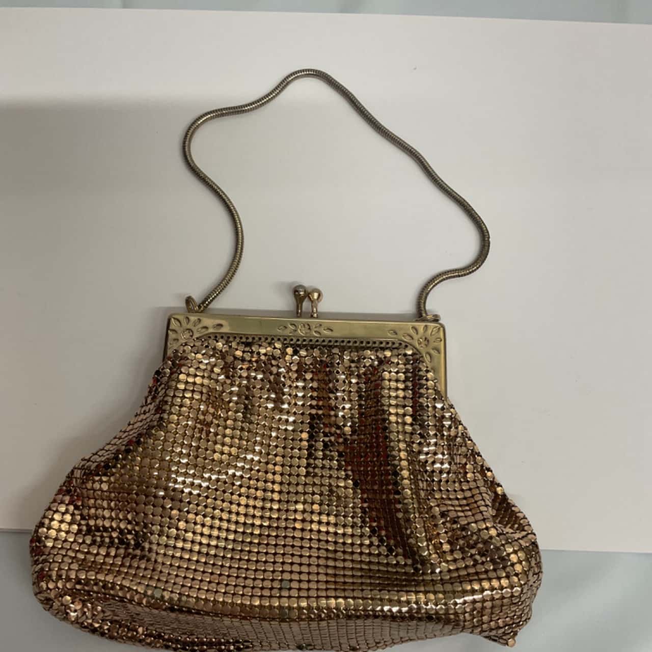 Glomesh Womens Gold Purse/small bag