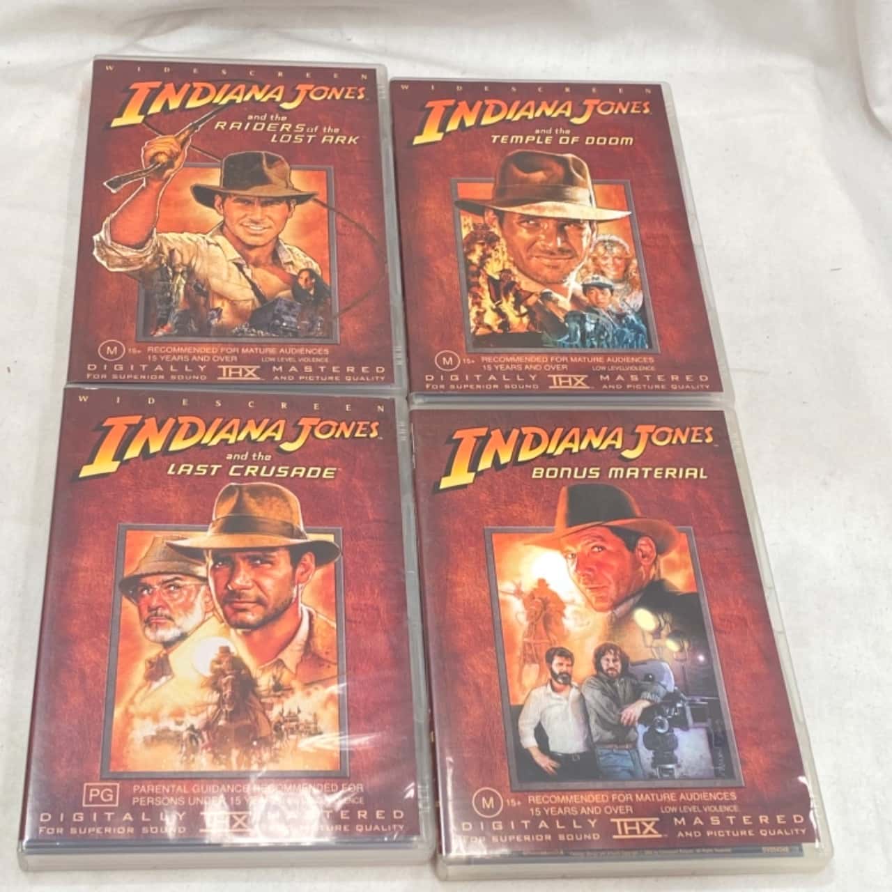 INDIANA JONES The Complete Box Set DVD 4 Disc Movies