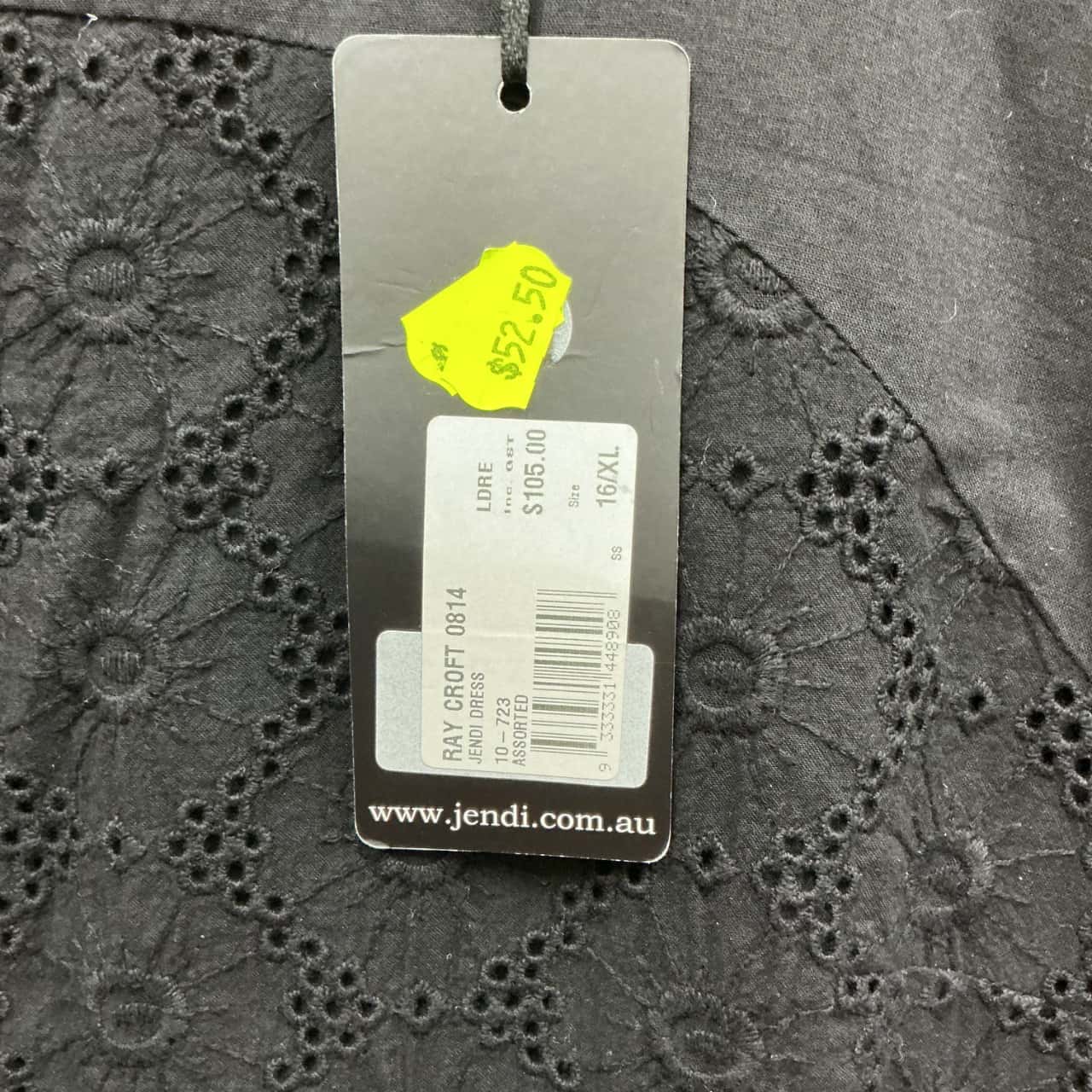 Jendi Womens Size 16 Black Dress RRP: $105.00