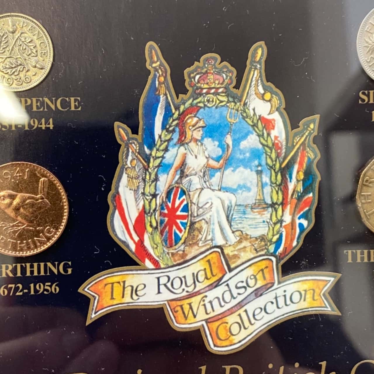 The Royal Windsor Collection Framed Pre-Decimal British 9 Period Coins (s)