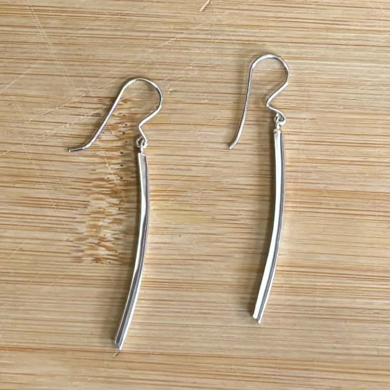 Classic Silver Drop Earrings (Stamped 925)