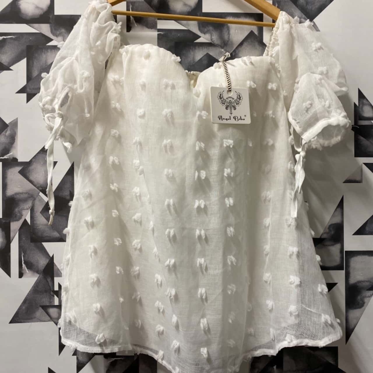 Angel Biba Womens Size 12 White top new