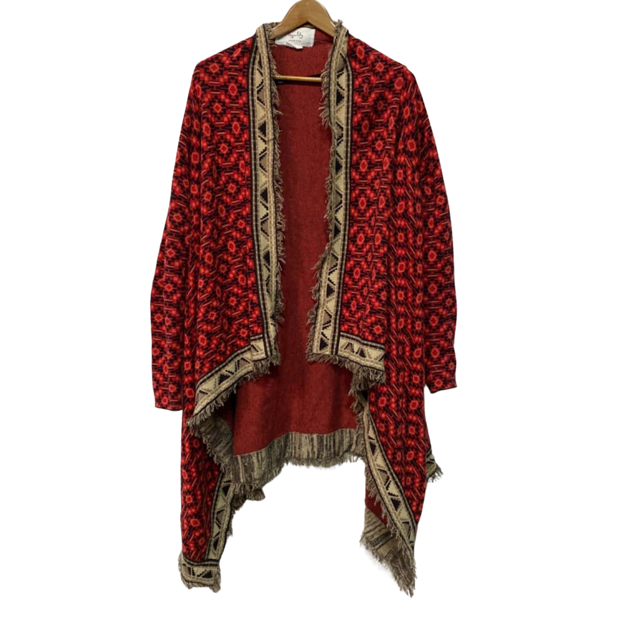 Women’s Tigerlily Archives Size S Red Pattern Cardigan(s)