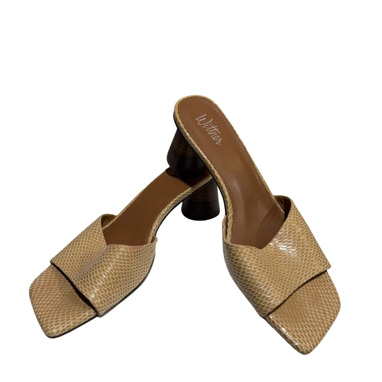 Wittner Womens Ladies Size 40 Leather Slip on Kylee Square Toe with ...