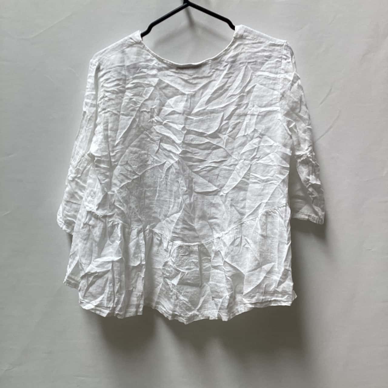 The Italian Cartel- One Size Shirts & Blouses White 100% linen (s)