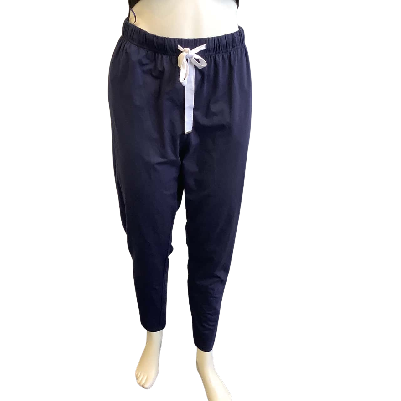BNWT Curves by Leoni Women's Size 16 Drop Crotch Joggers Navy Blue (s)