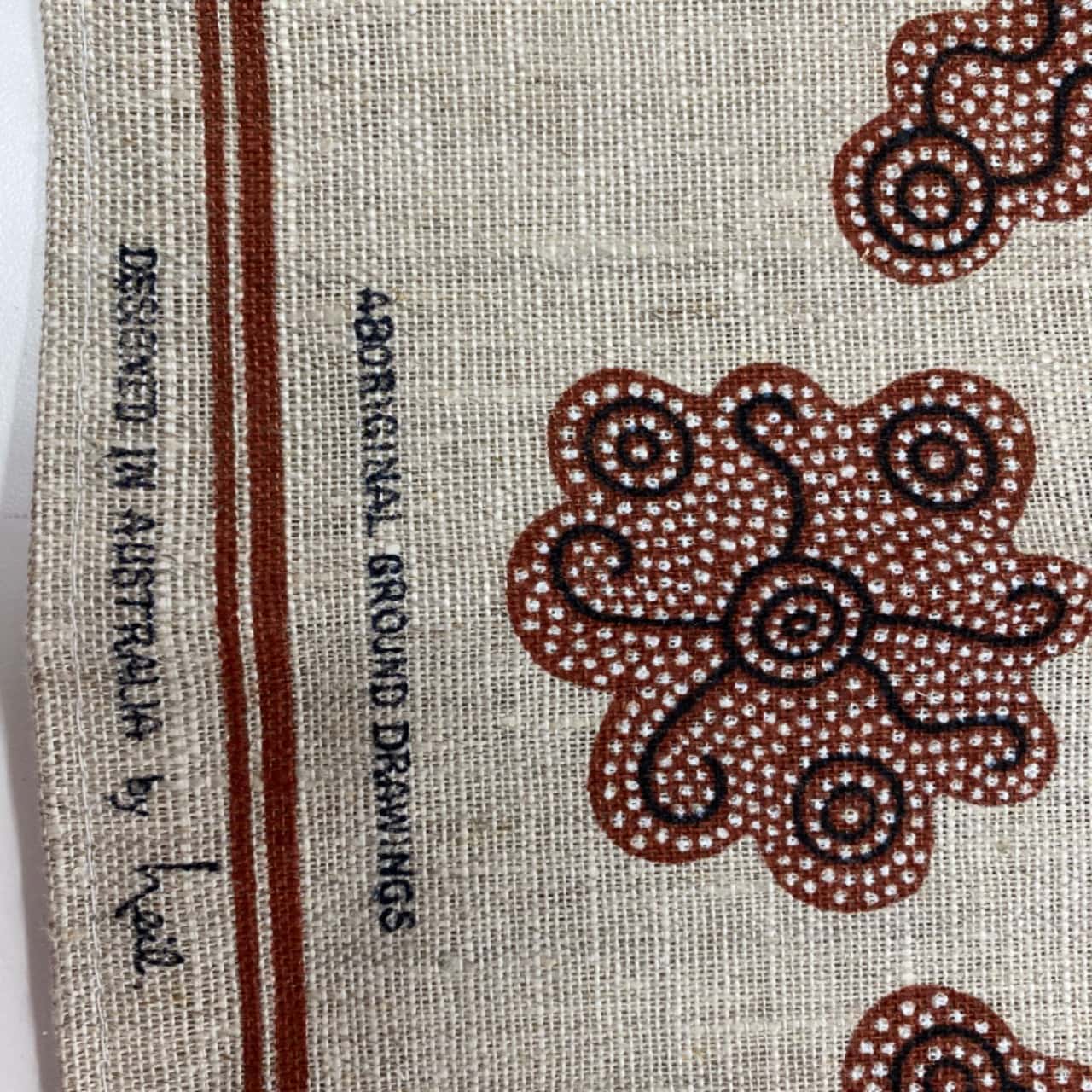 Pure Linen Aboriginal Australian artwork(s) - Used Very Good | Salvos ...