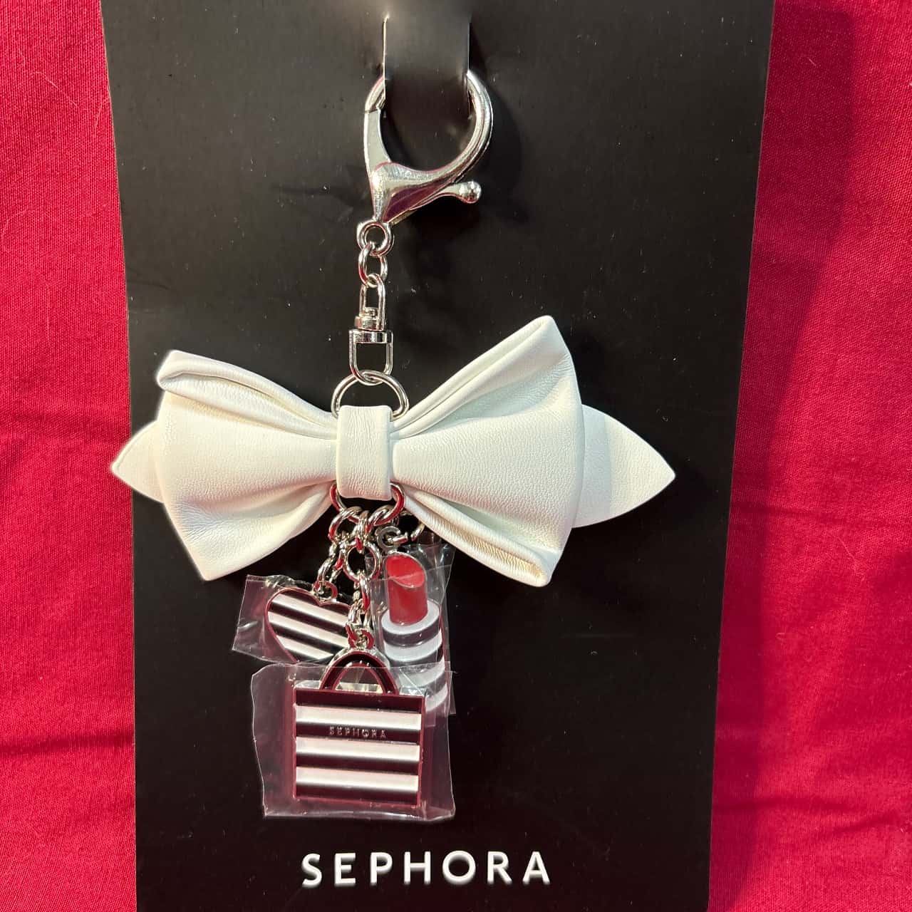 Women's Sephora Bow Key Ring with Charms