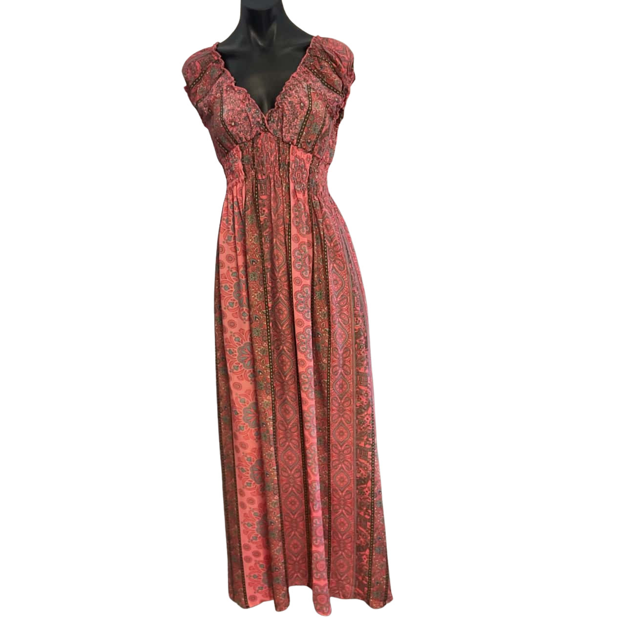 Lily T Size M Floral Dress Floral / Pattern / Pink (s)