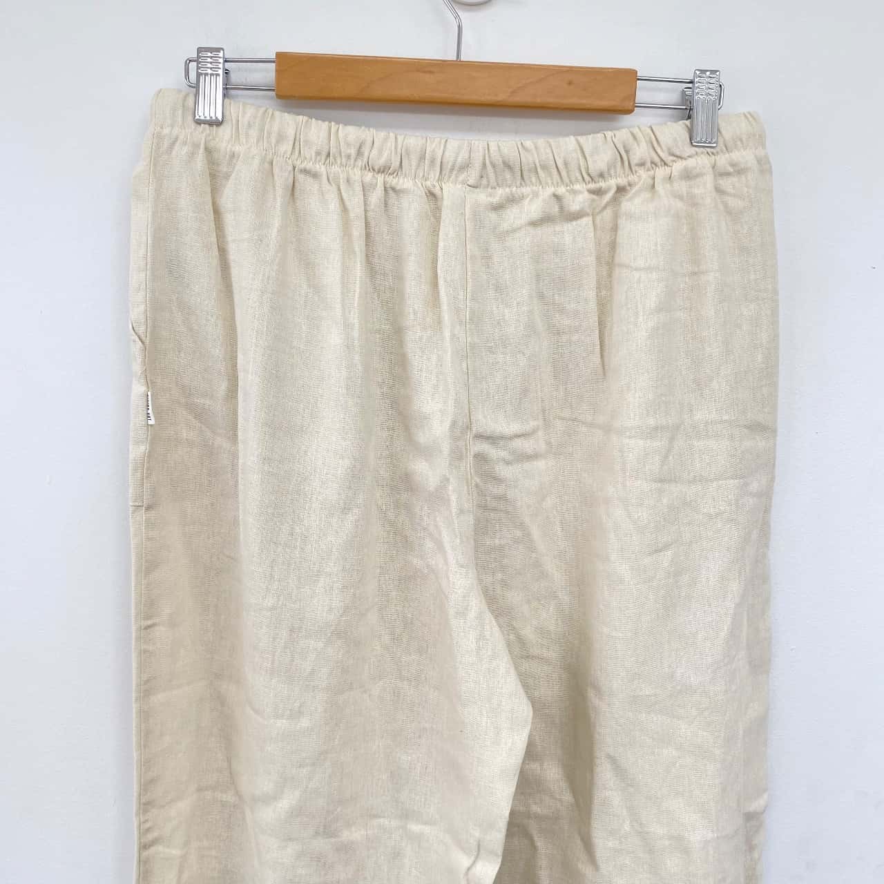 Piping Hot Ecru Beach Pants Size 14