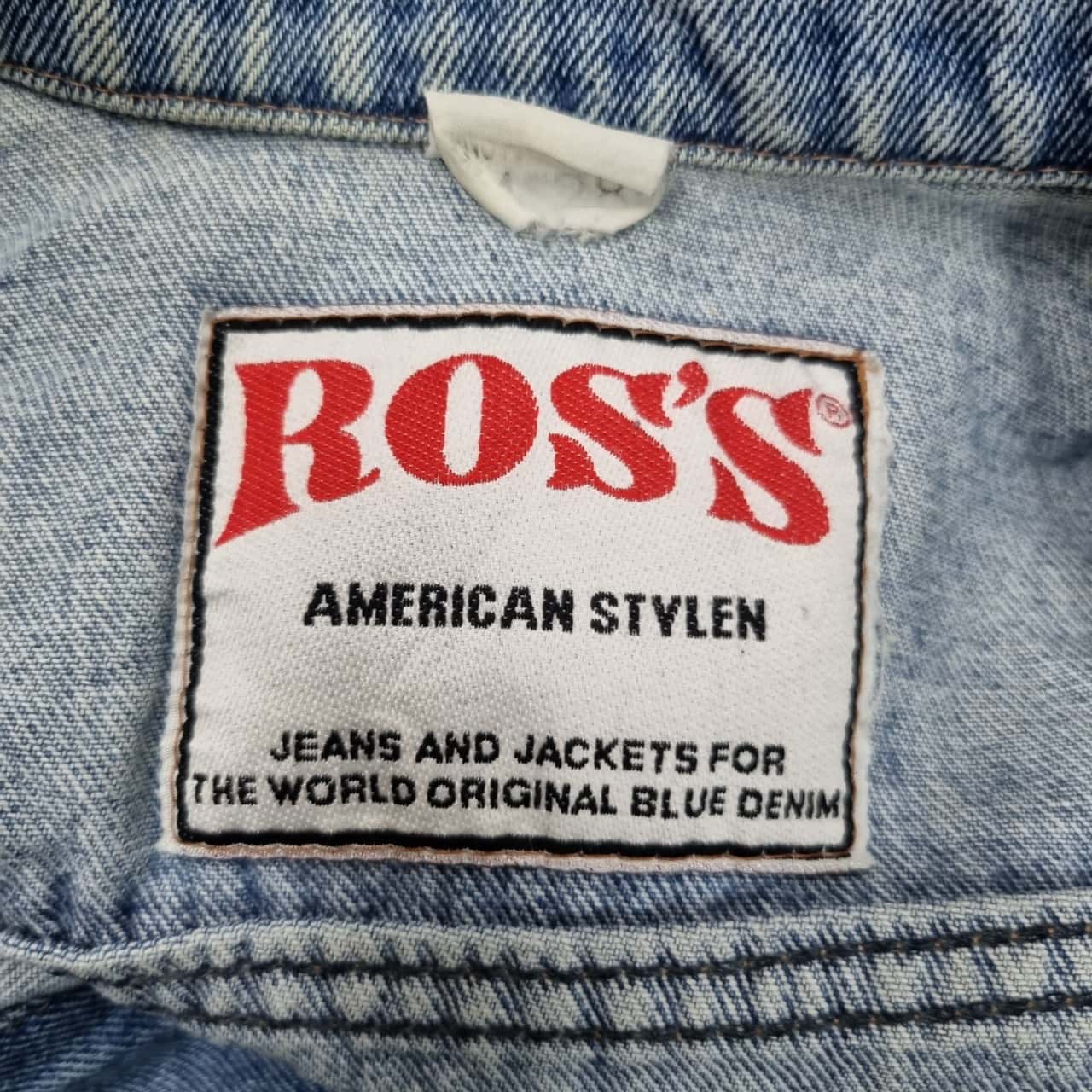 ROS'S American Stylen Womens Size S Denim Jacket Blue (s)