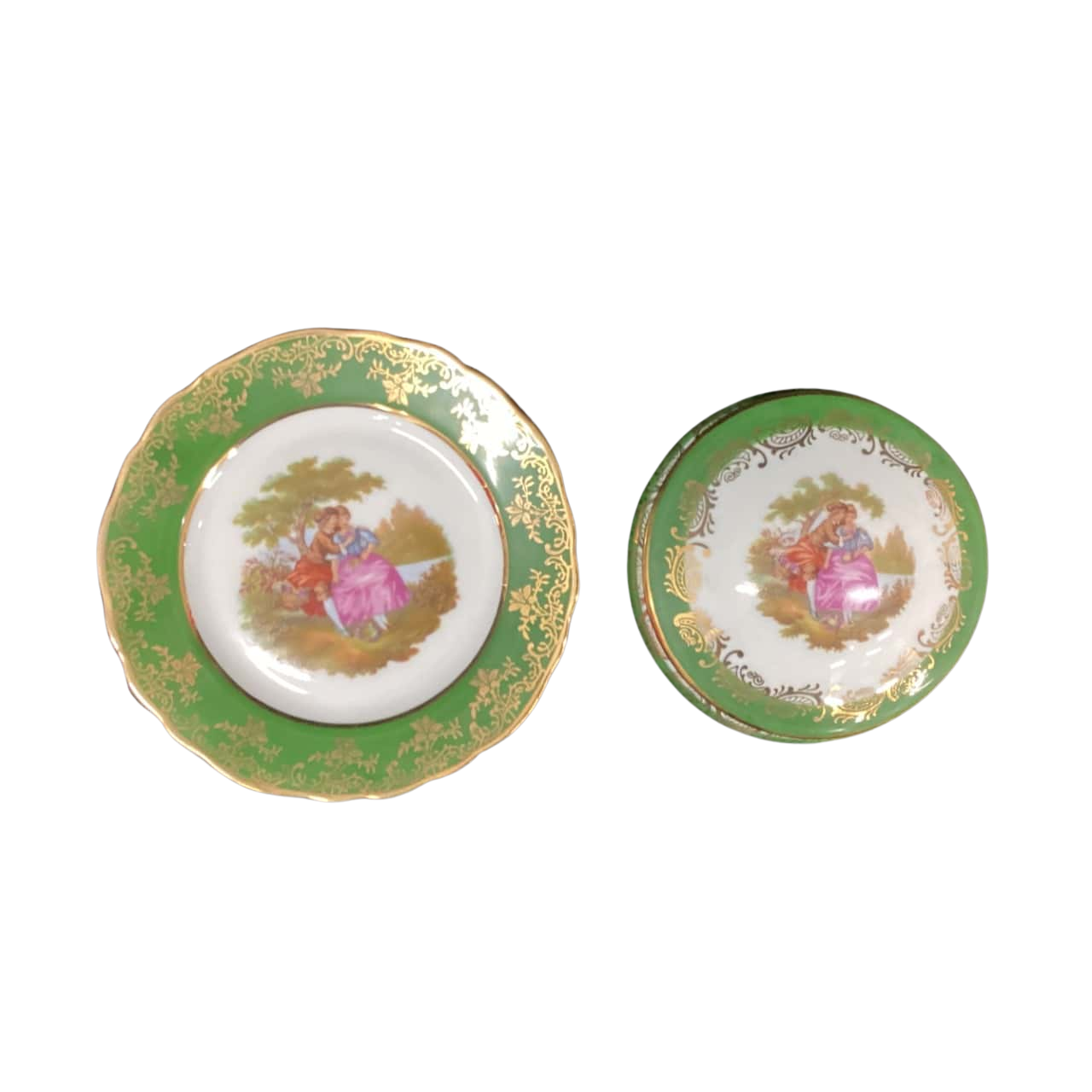 Limoges France Trinket Box and Plate(s)
