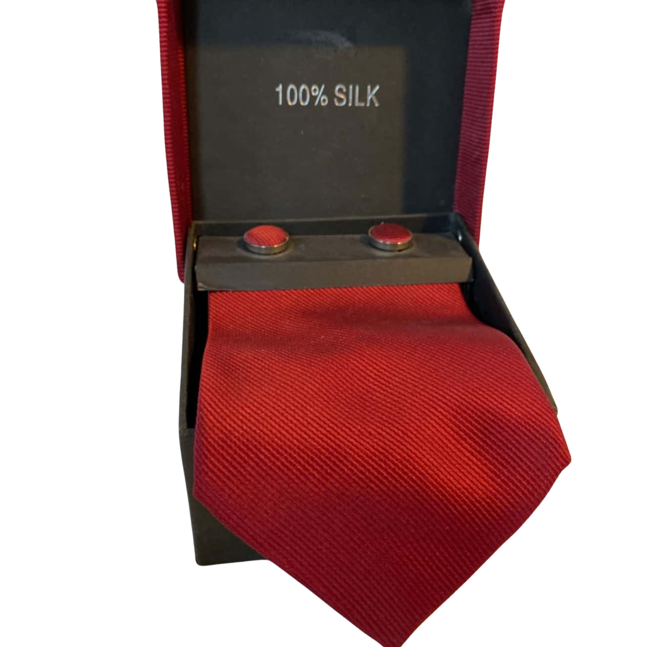 100% Silk Tie & Cufflink Set