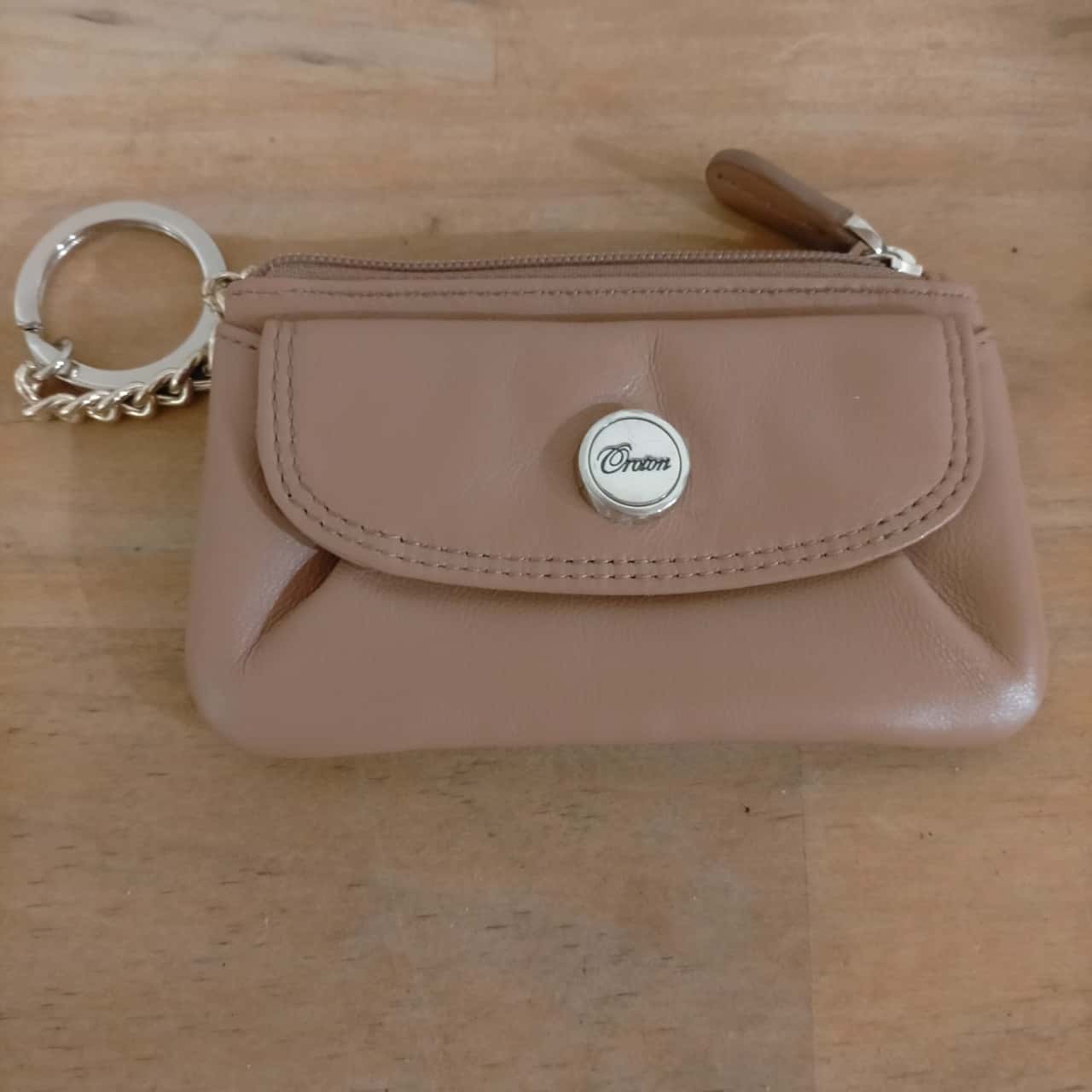 Oroton Camel Coloured Leather Coin Purse VGUC(s)